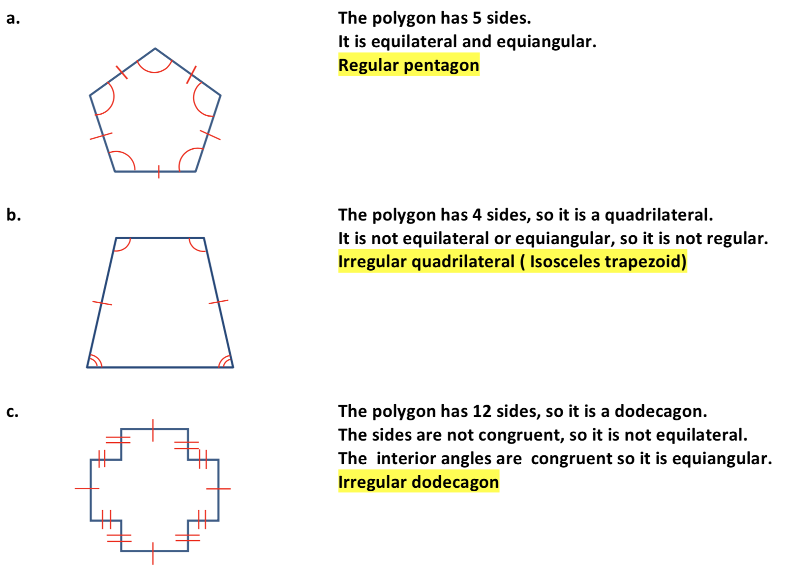 Classifying Polygons Worksheet тлж Geometrycoach